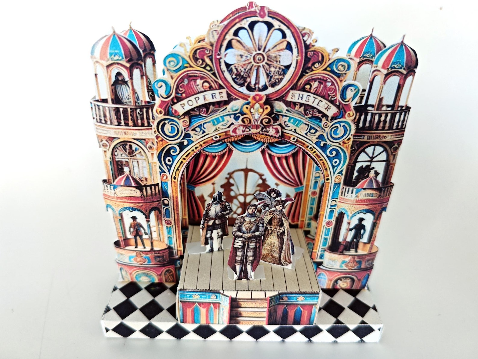 Castle Paper Theater Stand, Miniature Scene Kit (printable) - Etsy