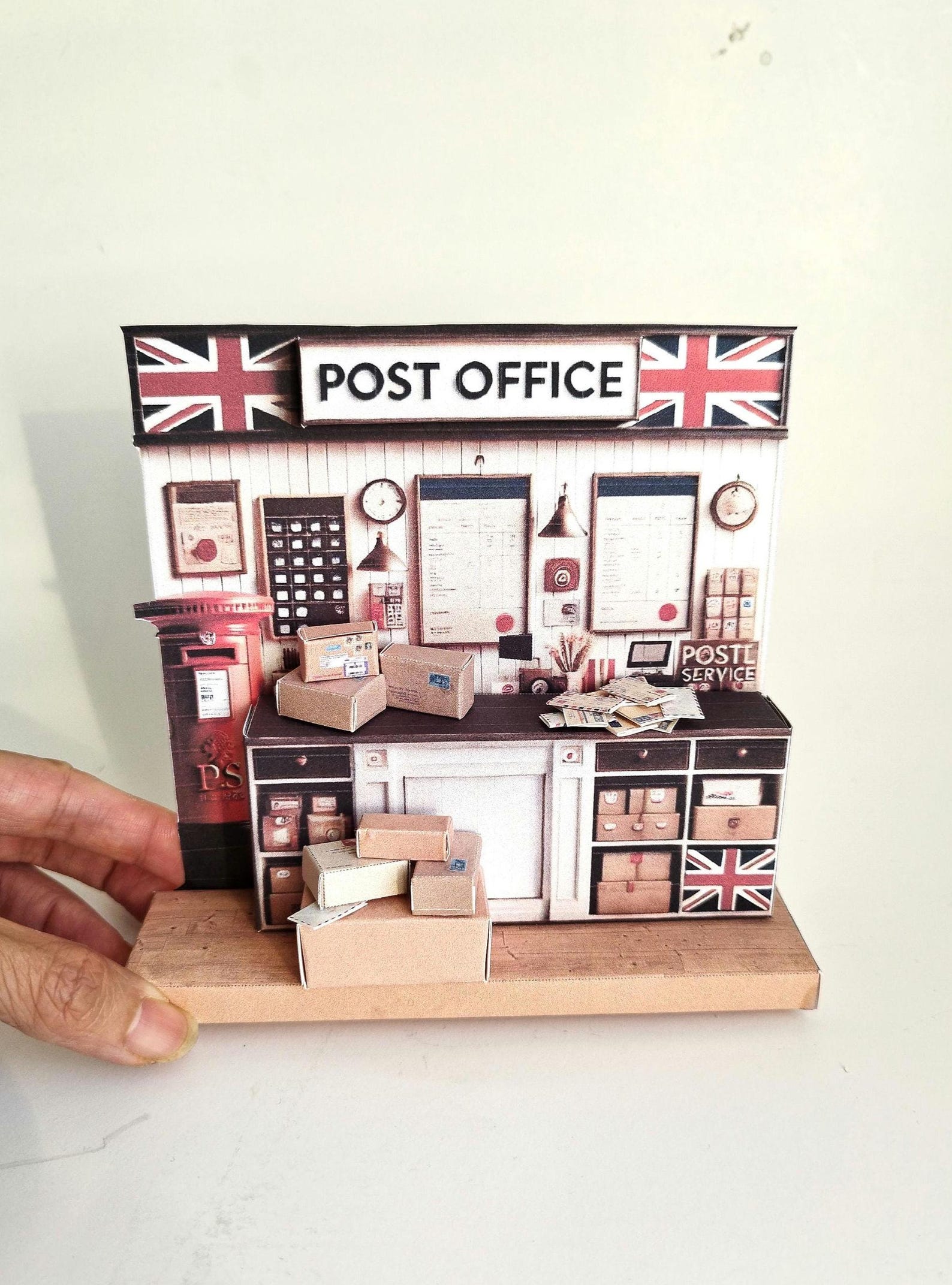 Post Office Counter DIY Miniature Scenery Kit, Instant Download ...