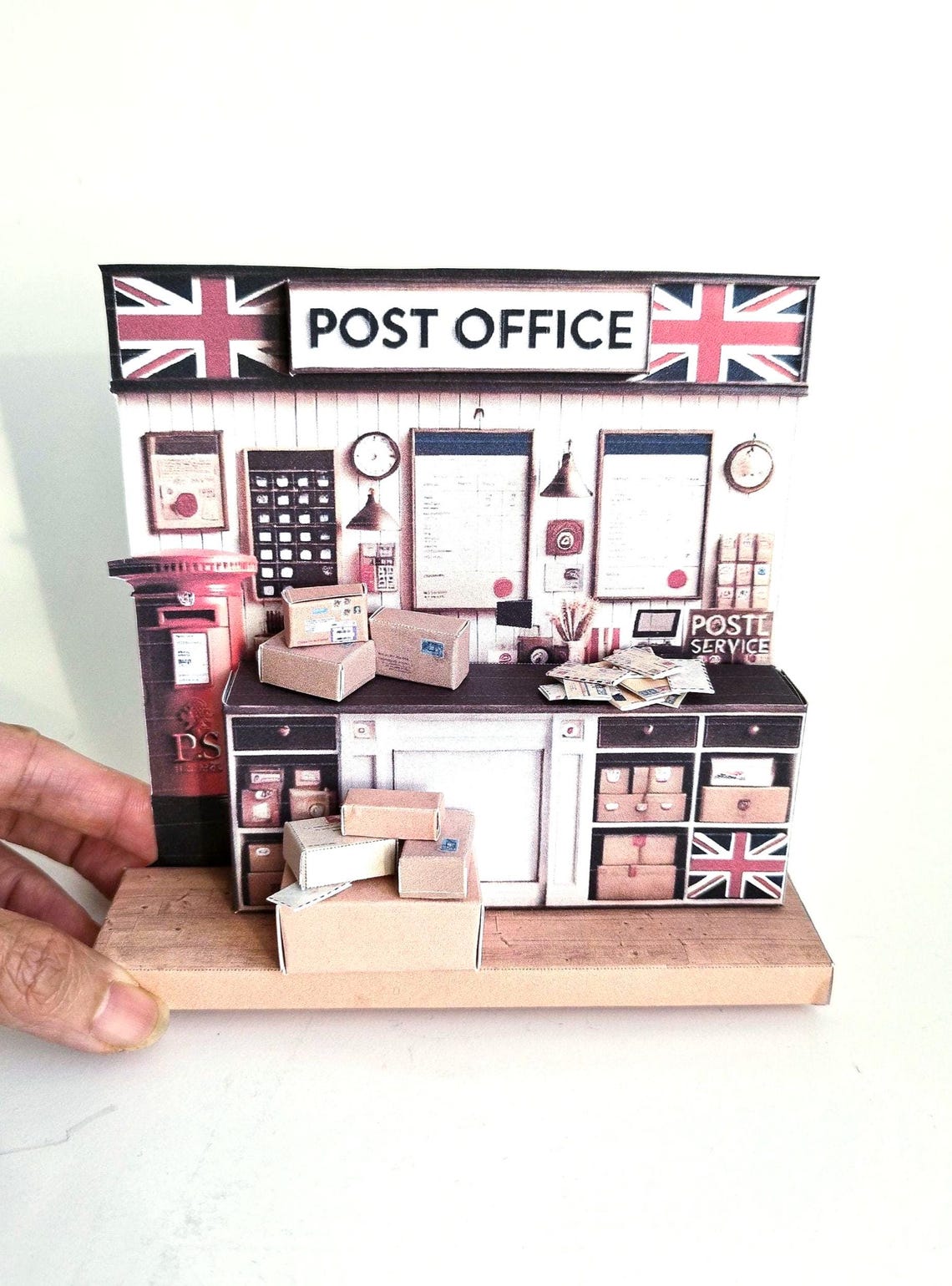 DIY Miniature England Post Office Scene Kit (digital Download) - Etsy