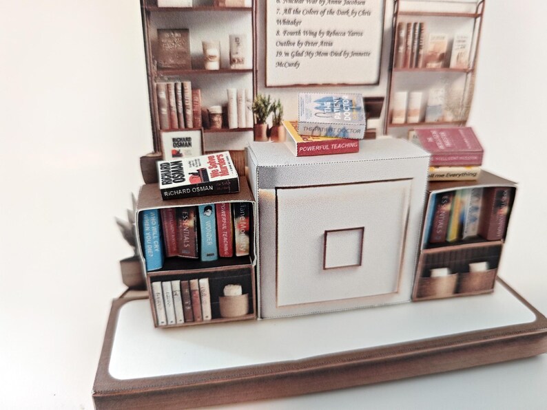 Pick Scene Book Store 3D Stand- DIY Miniature Scenery Kit, Gift ...