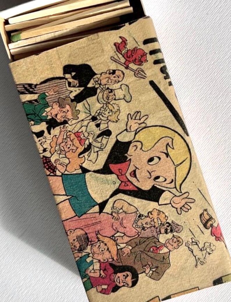 Richie Rich Comic Match Box - 1980s Harvey Comics Art - Creative ...