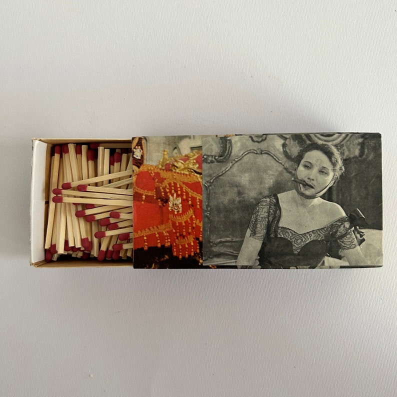 Decoupaged Matchbox Vintage Magazine Unique Handmade Gift 1920s ...