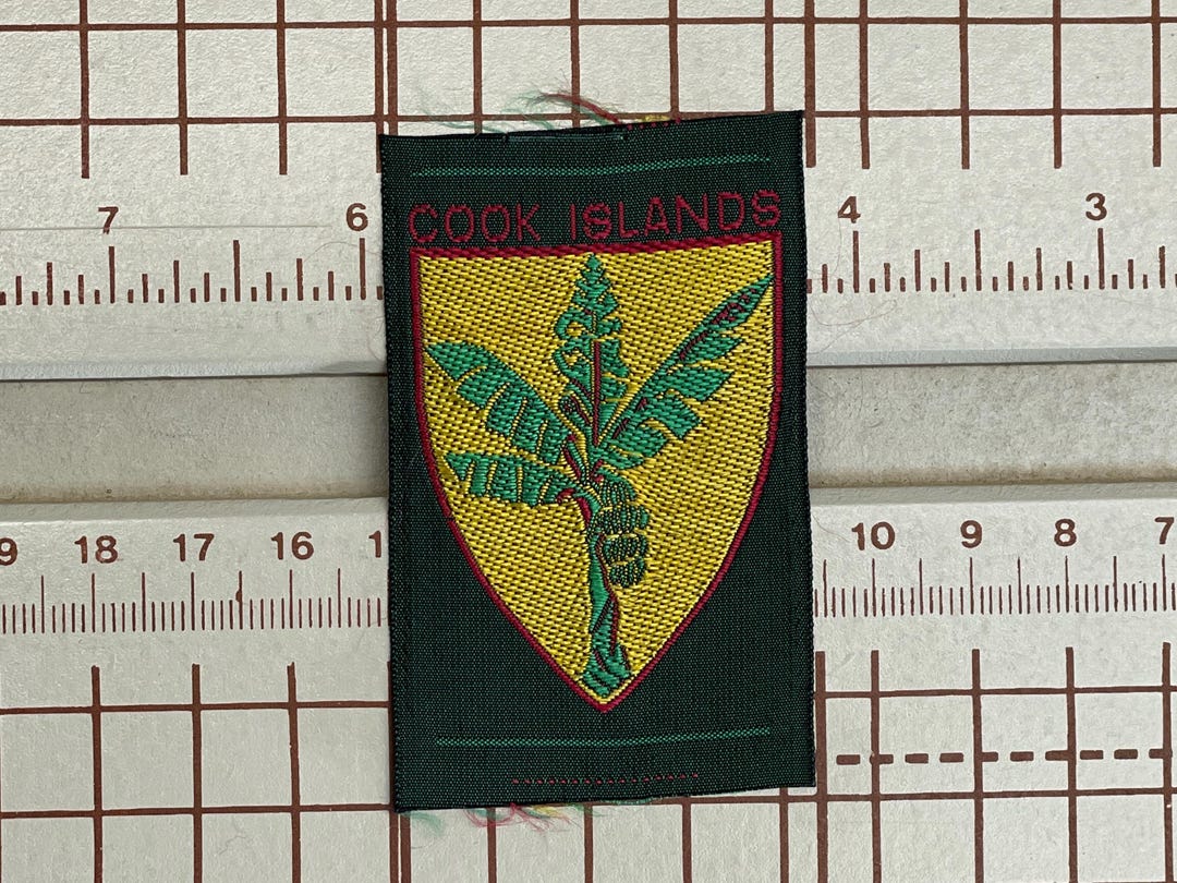 Early Cook Islands Boy Scouts District Ribbon Badge – Gold Shield With ...