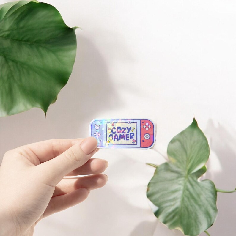 Cozy Gamer Sticker, Cute Gaming Decal, Laptop Sticker, Water Bottle ...