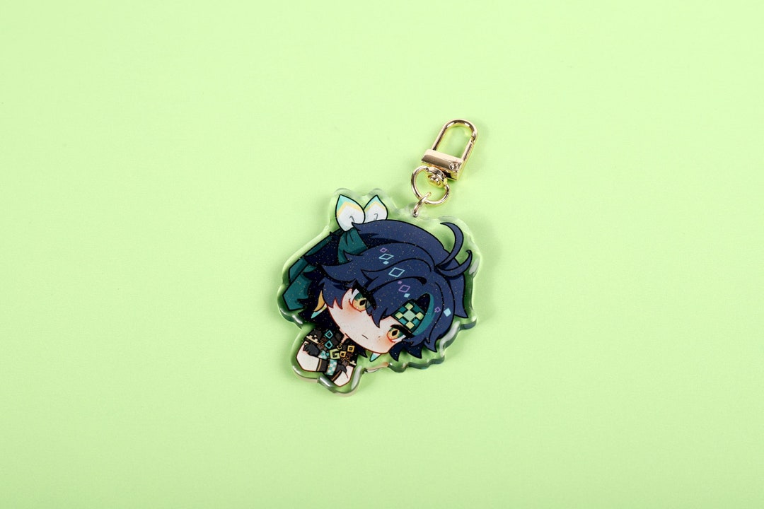 Genshin Impact Acrylic Keychain, Kinich Keychain, Natlan, Cute Chibi ...