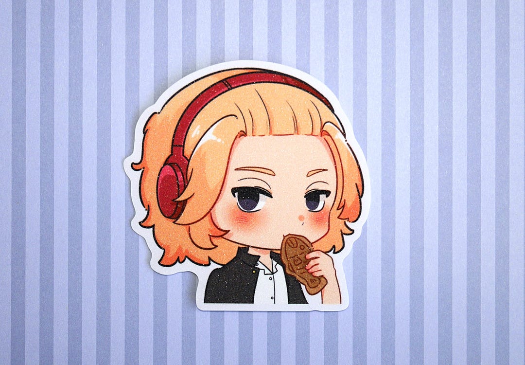 Revengers Sticker, Mikey, Cute Chibi, Vinyl Sticker, Waterproof ...