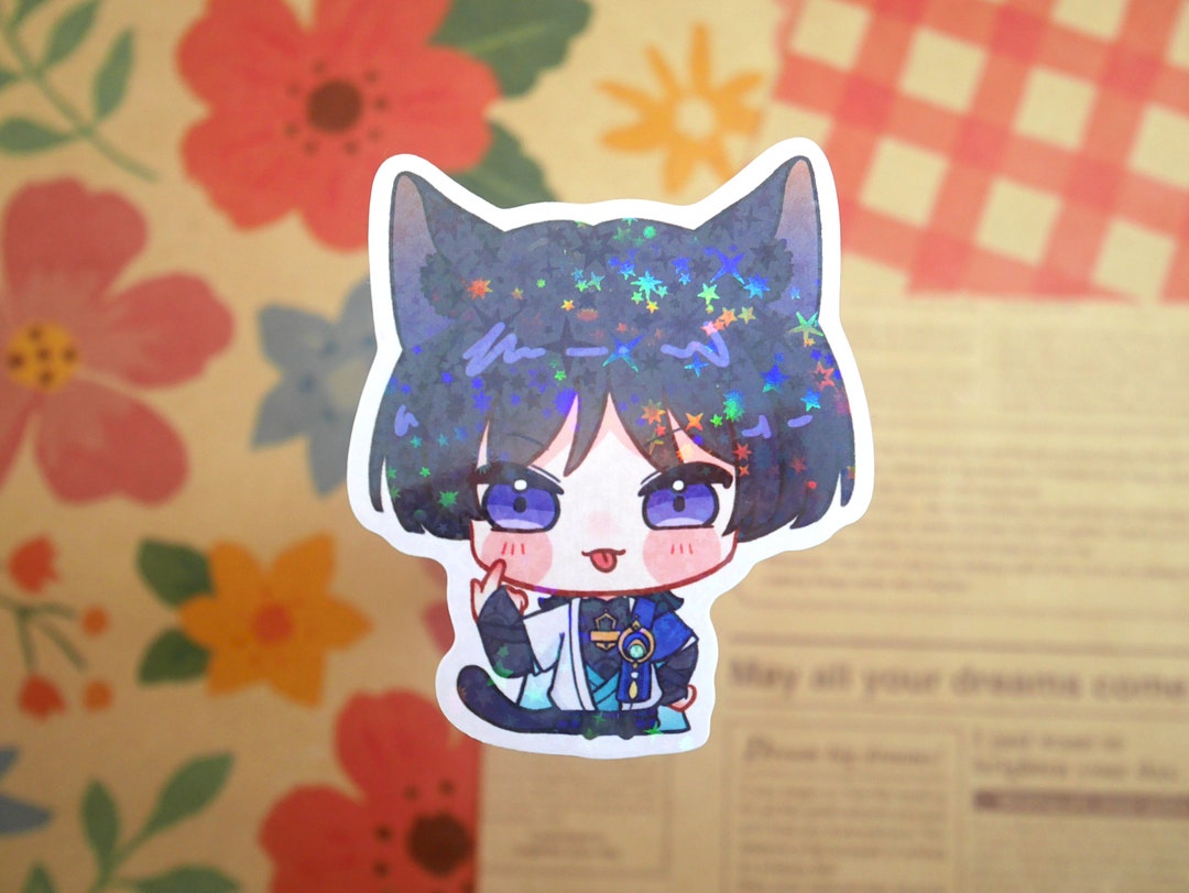 Scaramouche, Genshin Stickers, Inazuma, Kawaii Autocollants, Chibi ...