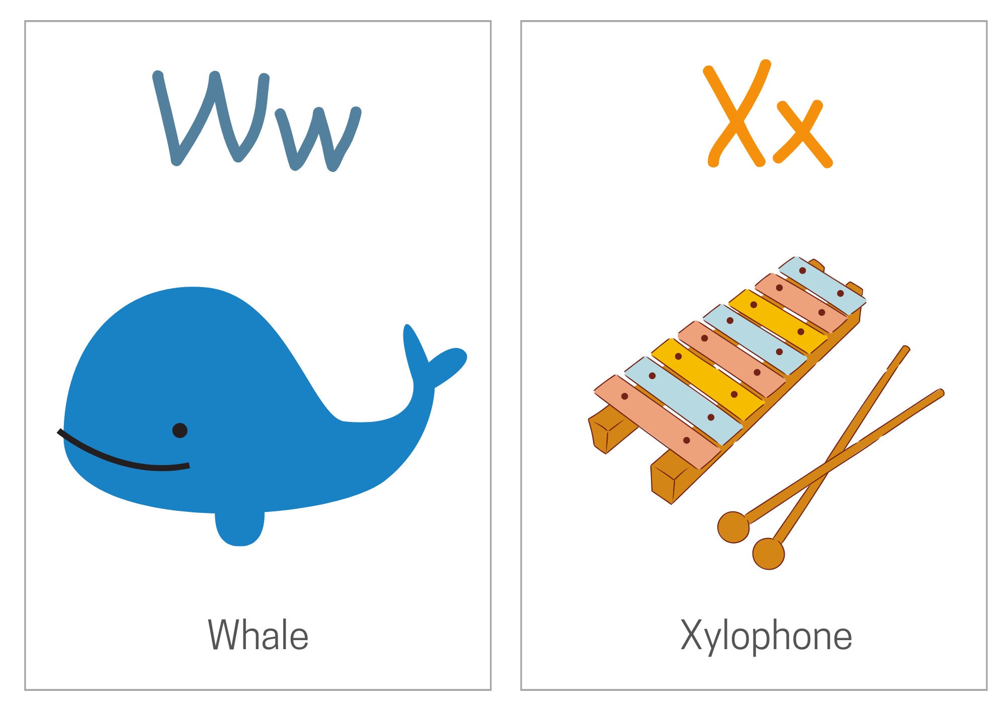 Printable Alphabet Flash Cards. Early Learning, Classroom Decorations ...