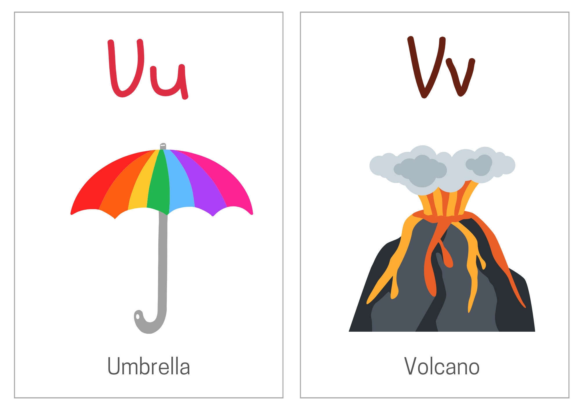 Printable Alphabet Flash Cards. Early Learning, Classroom Decorations ...