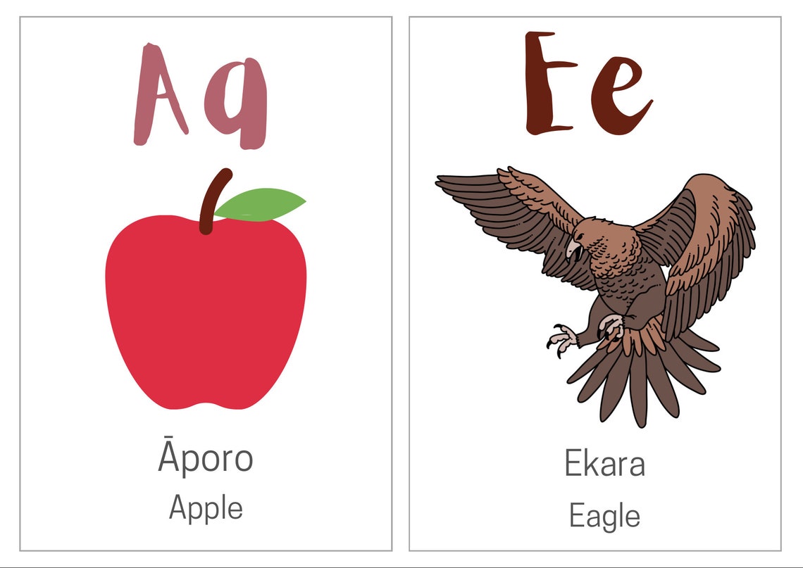 Printable Māori Alphabet Cards, Learning Resource, Classroom Resource ...