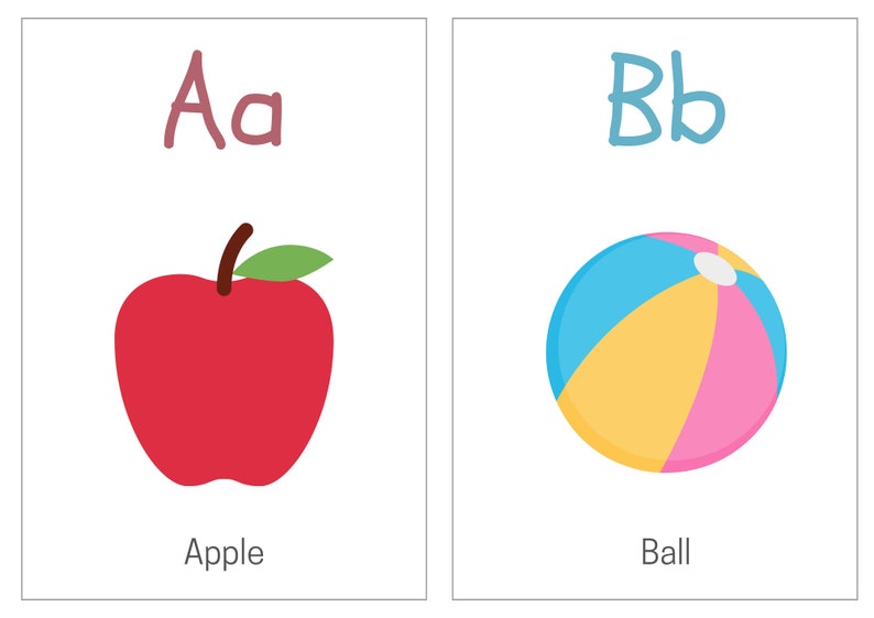 Printable Alphabet Flash Cards. Early Learning, Classroom Decorations ...