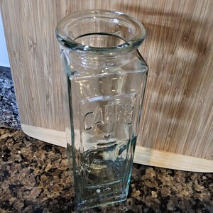 Vintage Caffe Jar, Made in Italy, Glass Coffee Beans Storage Vase ...
