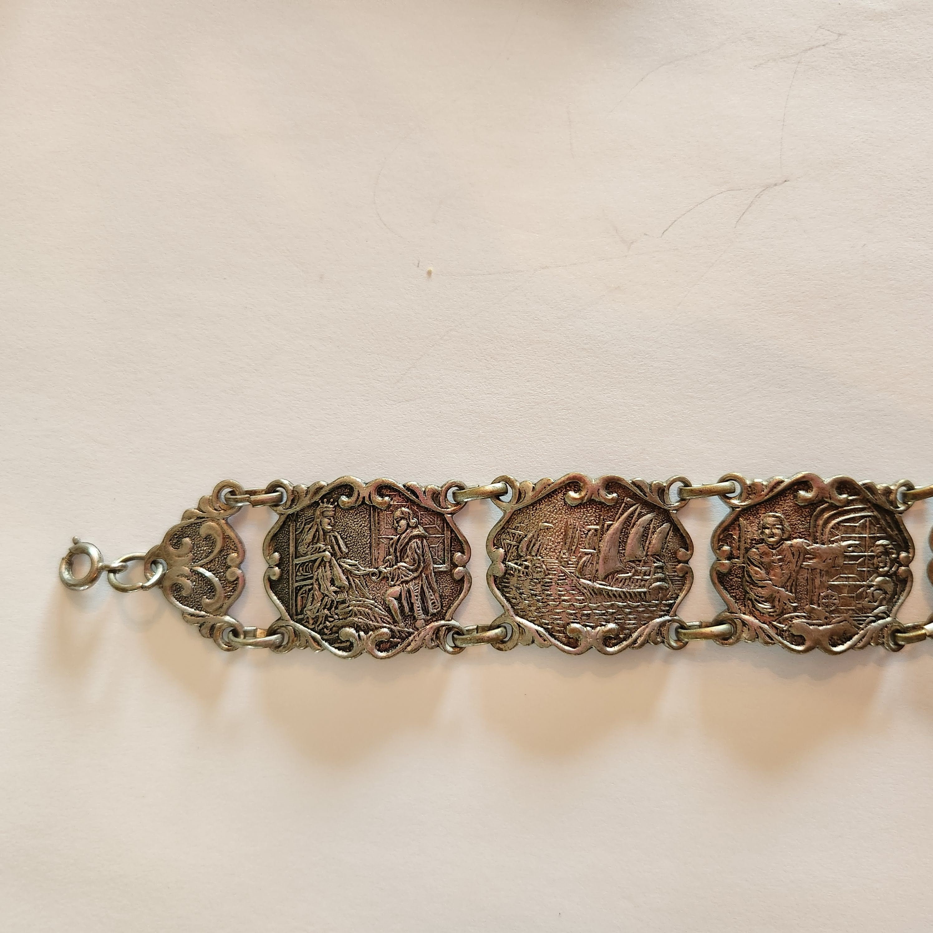 Vintage Christopher Columbus Story Bracelet History Gift Collector - Etsy