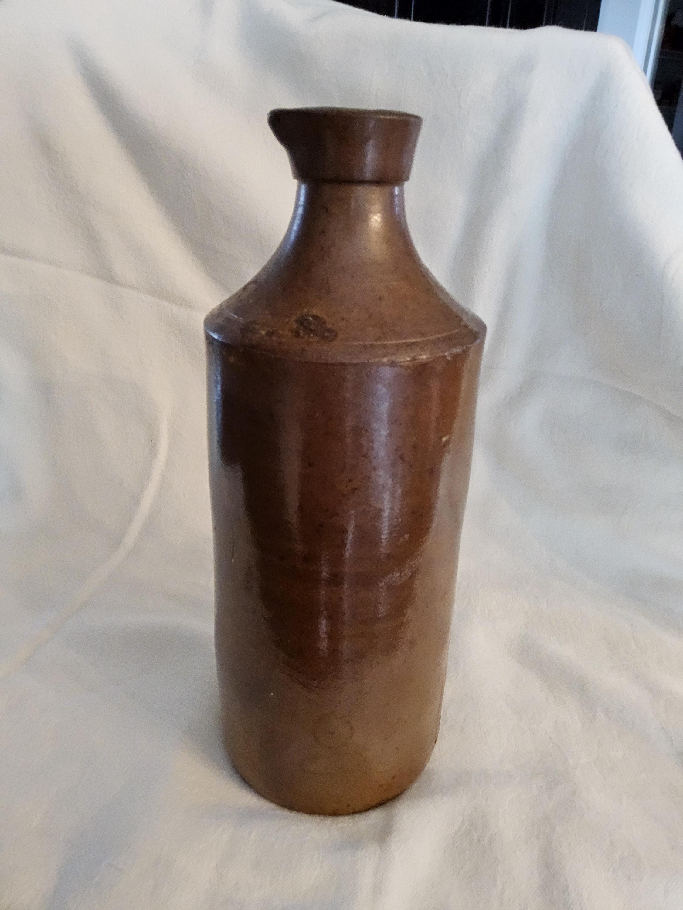 J. Bourne & Son Denby Vitreous Stone Bottle With Spout, 1800s Ink ...