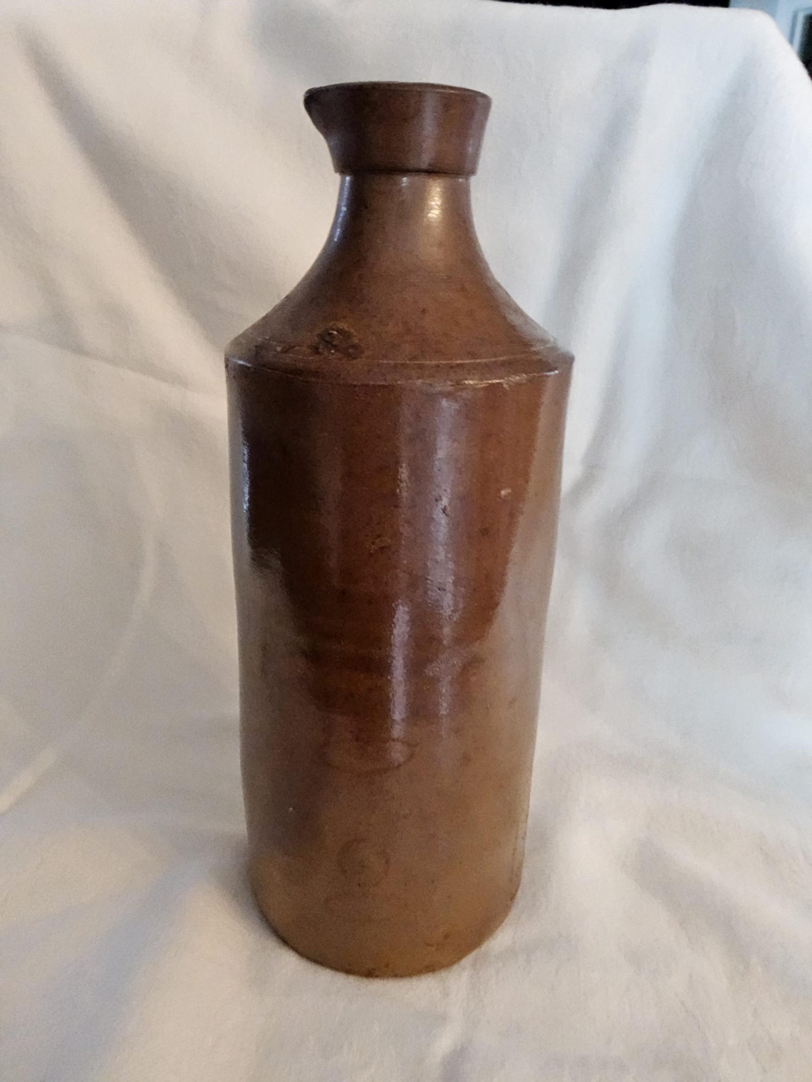 J. Bourne & Son Denby Vitreous Stone Bottle With Spout, 1800s Ink ...