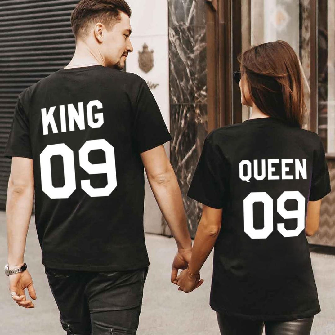 King and Queen Matching Shirts, Funny Matching Shirts for ...