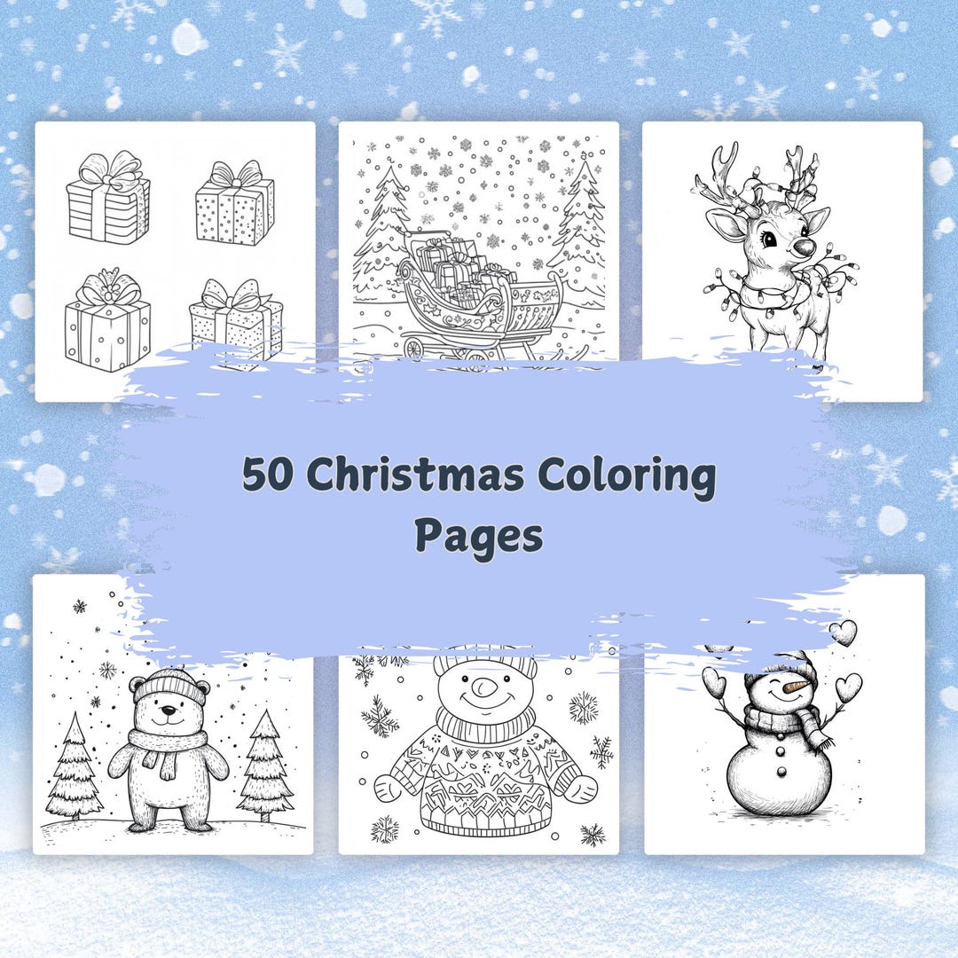 Christmas Coloring Pages Holiday Printables Festive Games Christmas ...