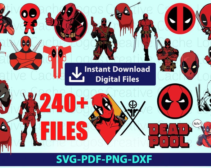 Deadpool Svg, Deadpool Png, Deadpool Sublimation Svg, Deadpool ...