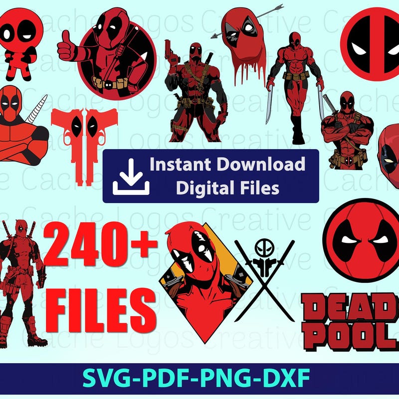Deadpool Svg - Etsy