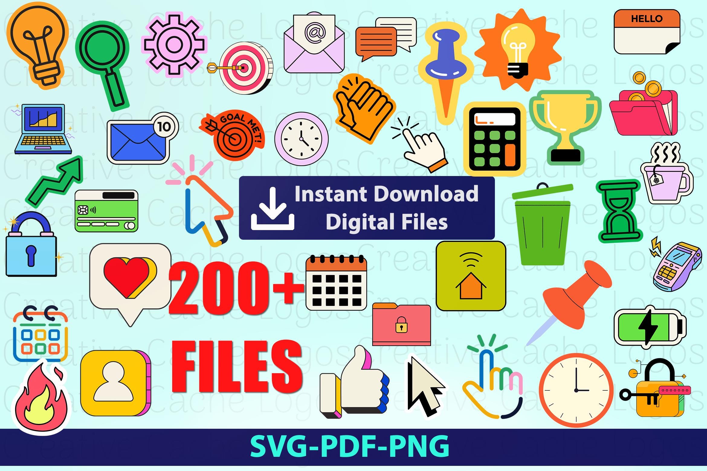 Symbols Png Bundle, Printable Symbols Set, Office Symbols, Decorative ...