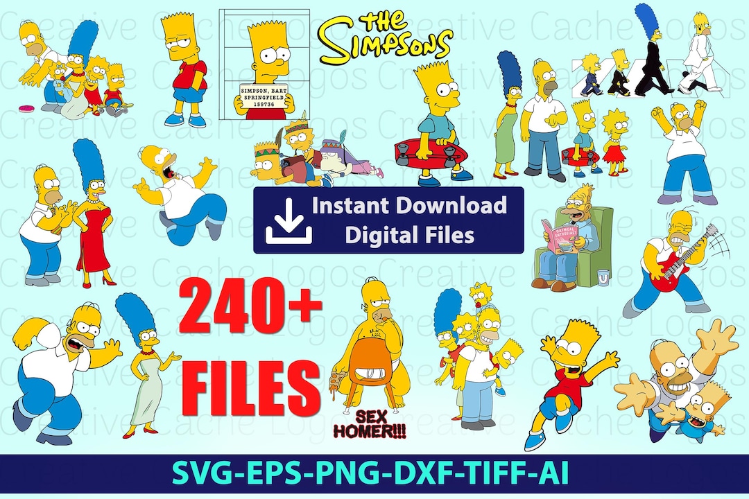 The Simpsons Svg, Homer Simpsons Svg, the Simpsons Printable, Marge ...