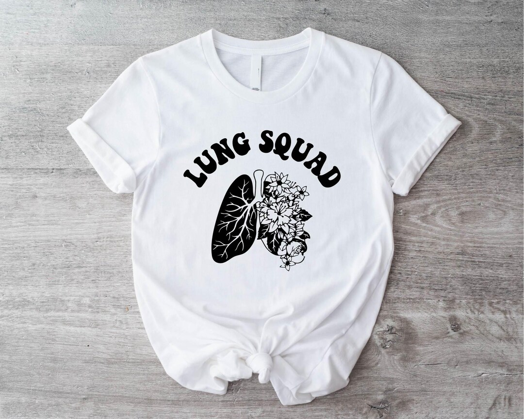 Lung Squad T-shirt, Lungs Anatomy Shirt, Floral Lungs Tee, Anatomical ...