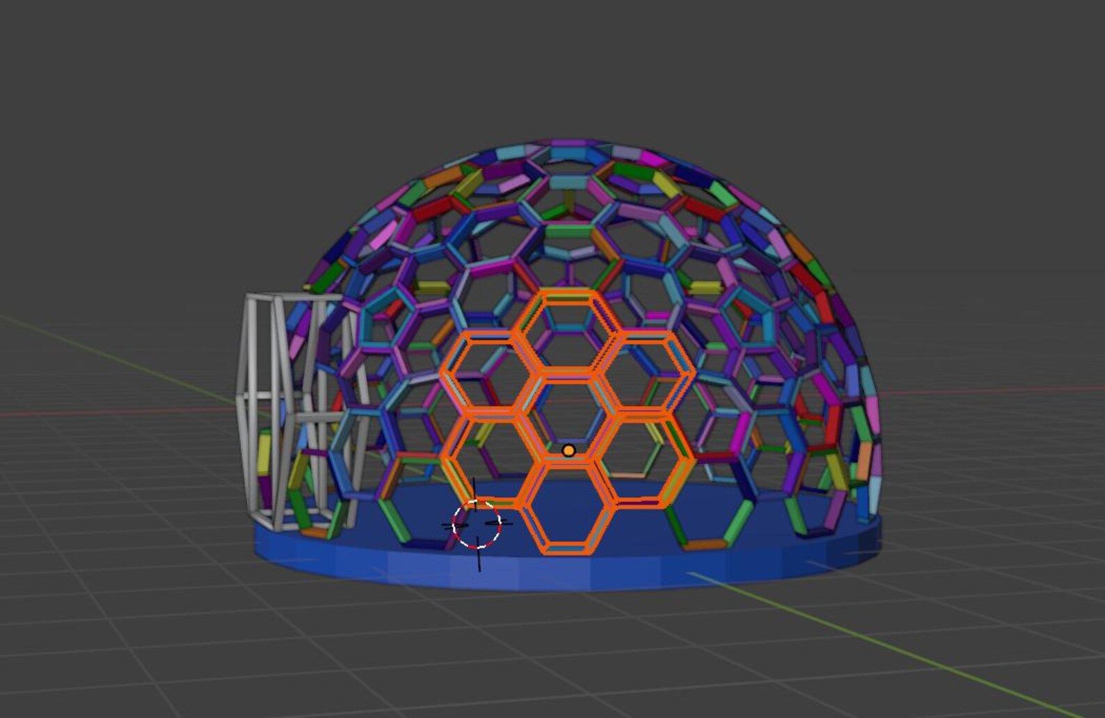Geodesic Dome (honeycomb Pattern) 5m Diameter - Real Size 1:1 Model 3D ...
