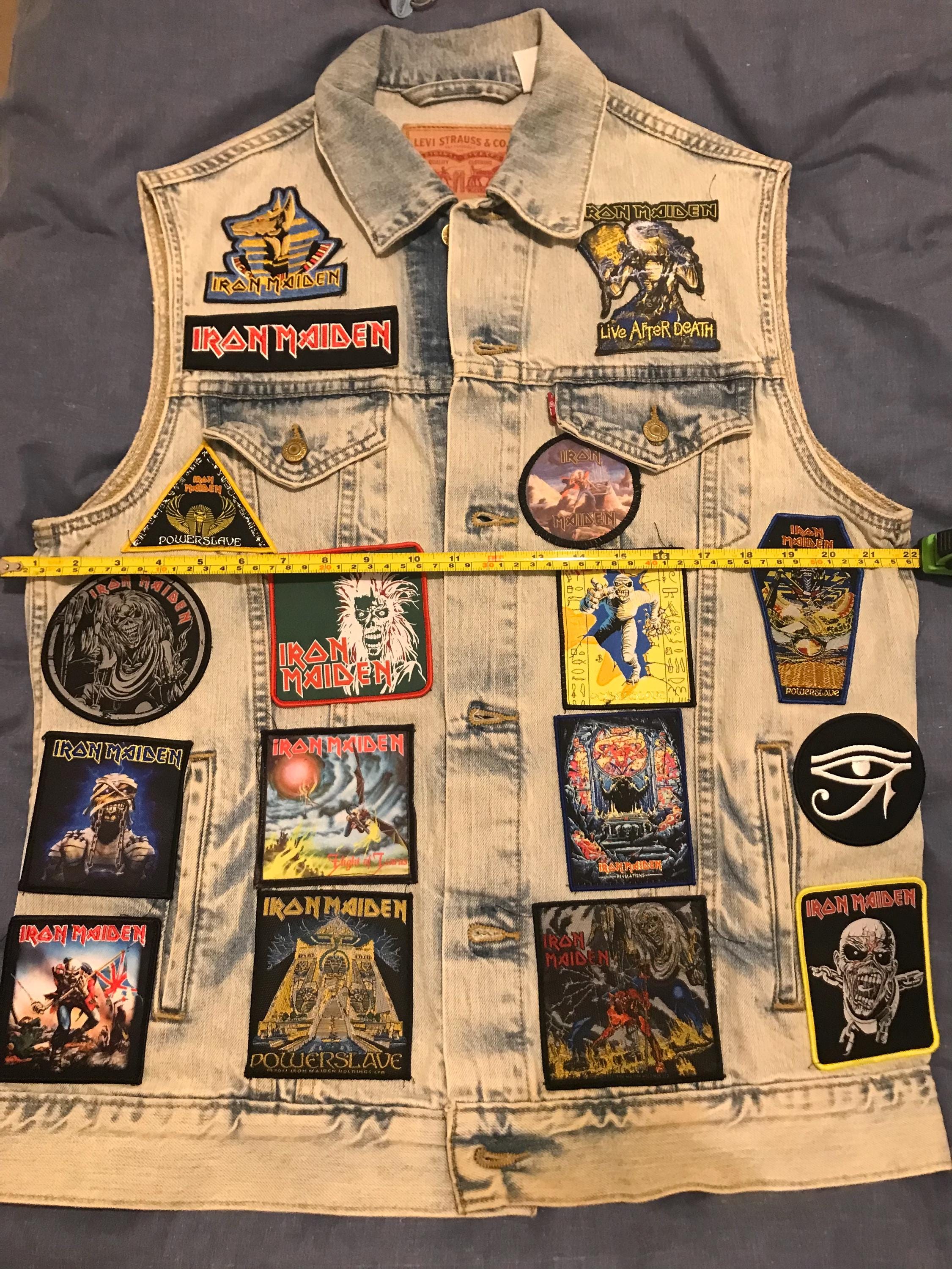 Denim Iron Maiden Powerslave Battle Vest - Etsy