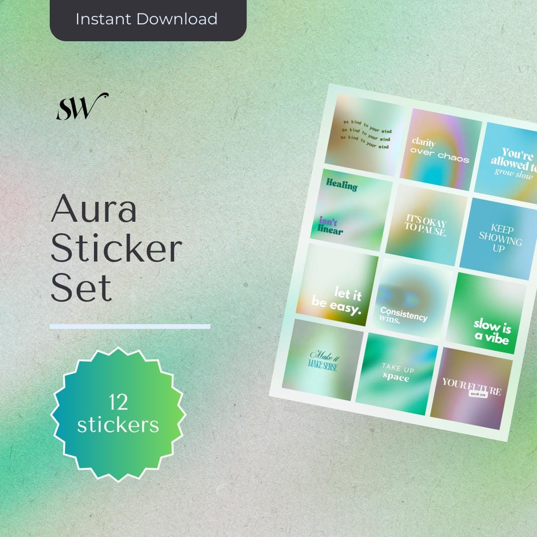 Aura Stickers Set 2 - Etsy