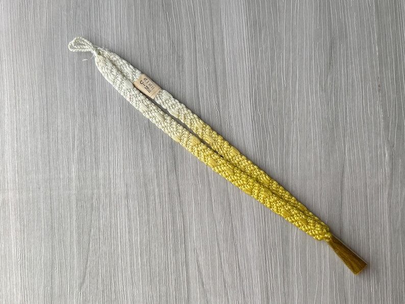 Vintage Haori String No.5 | Gold Brown Kumihimo Silk Cord | Japanese ...