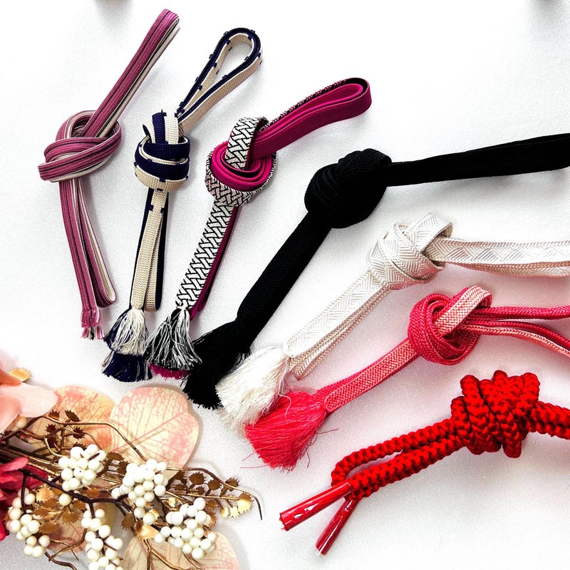 Silk Obijime Purple Cord - Etsy UK