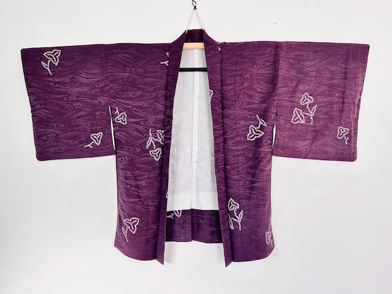 No. 76 Japanese vintage haori/ jacket/ robe/ Made of … - Gem