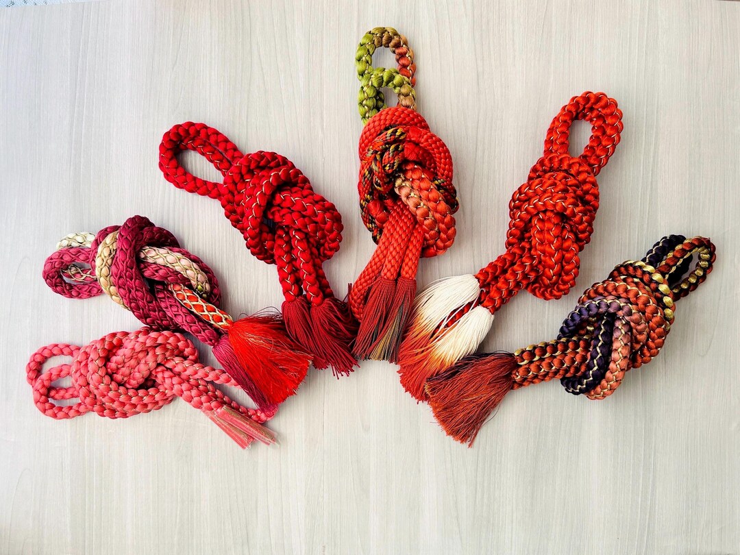 No.23 Flat Obijime / Round Obijime /japanese Silk Obi-jime/ Kimono Obi ...