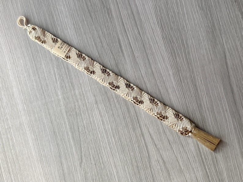 Vintage Haori String No.5 | Gold Brown Kumihimo Silk Cord | Japanese ...