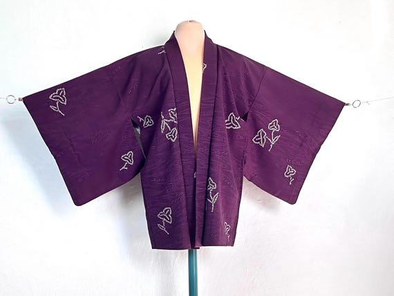 No. 76 Japanese vintage haori/ jacket/ robe/ Made of … - Gem