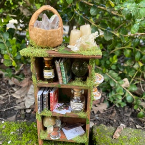 Fairy Bookcase Miniature Dollhouse Ooak - Etsy