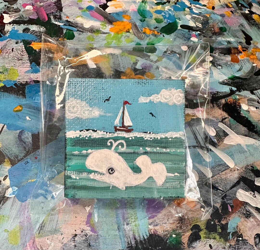 ORIGINAL 2x2 Mini Acrylic Miniature Canvas Painting by Joanna Nelson - Etsy