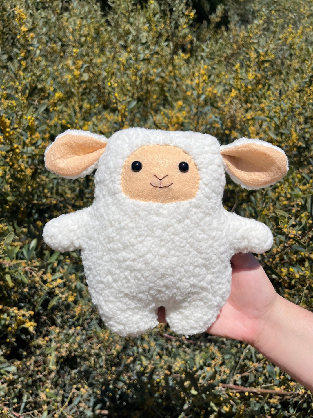 Sheep Plush, Handmade Stuffed Animal, Handsewn Plushie - Etsy