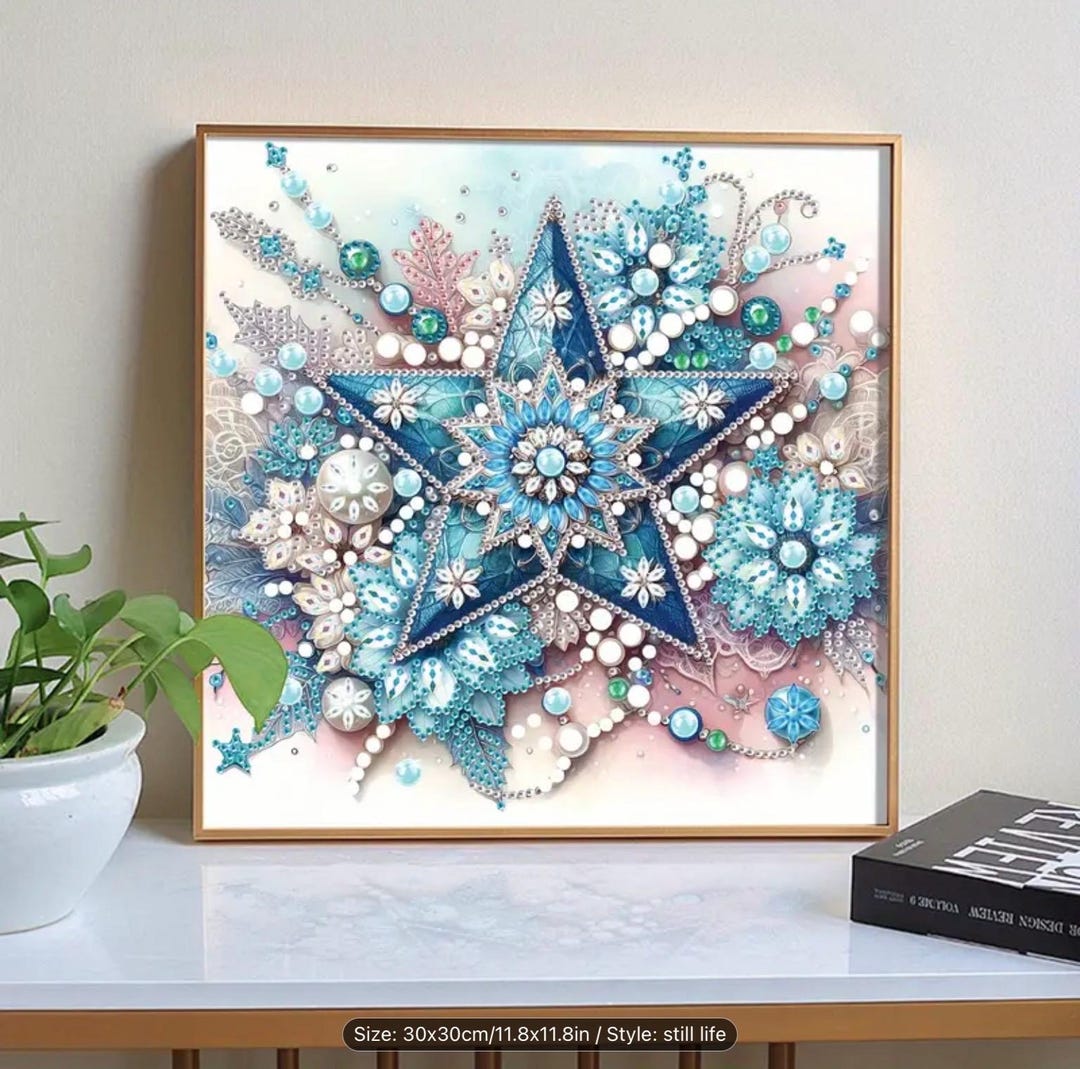 Blue Star Diamond Art Kit! Special Shapes! - Etsy
