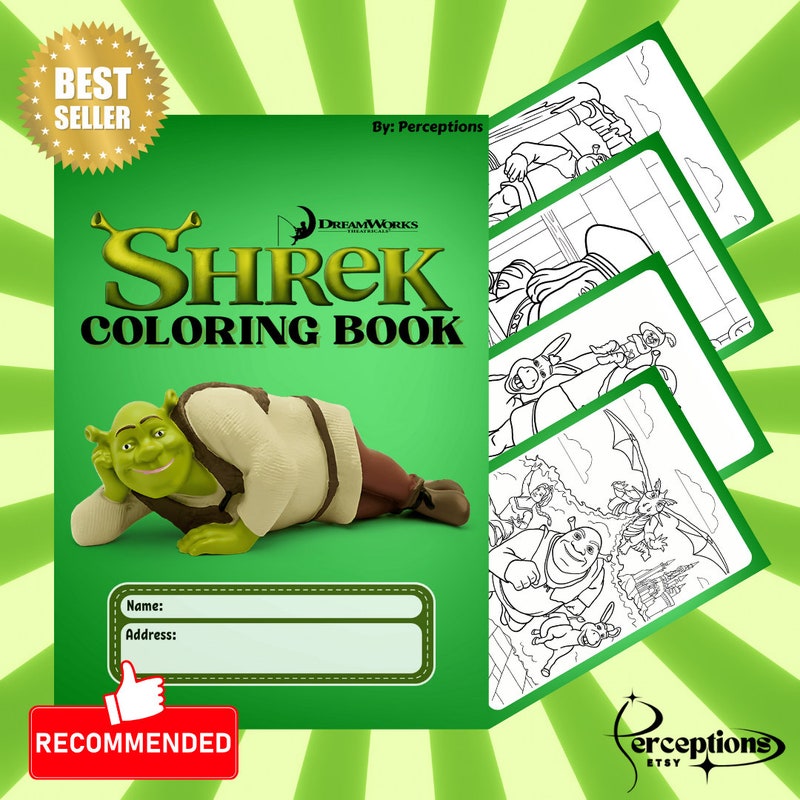 Shrek Books - Etsy