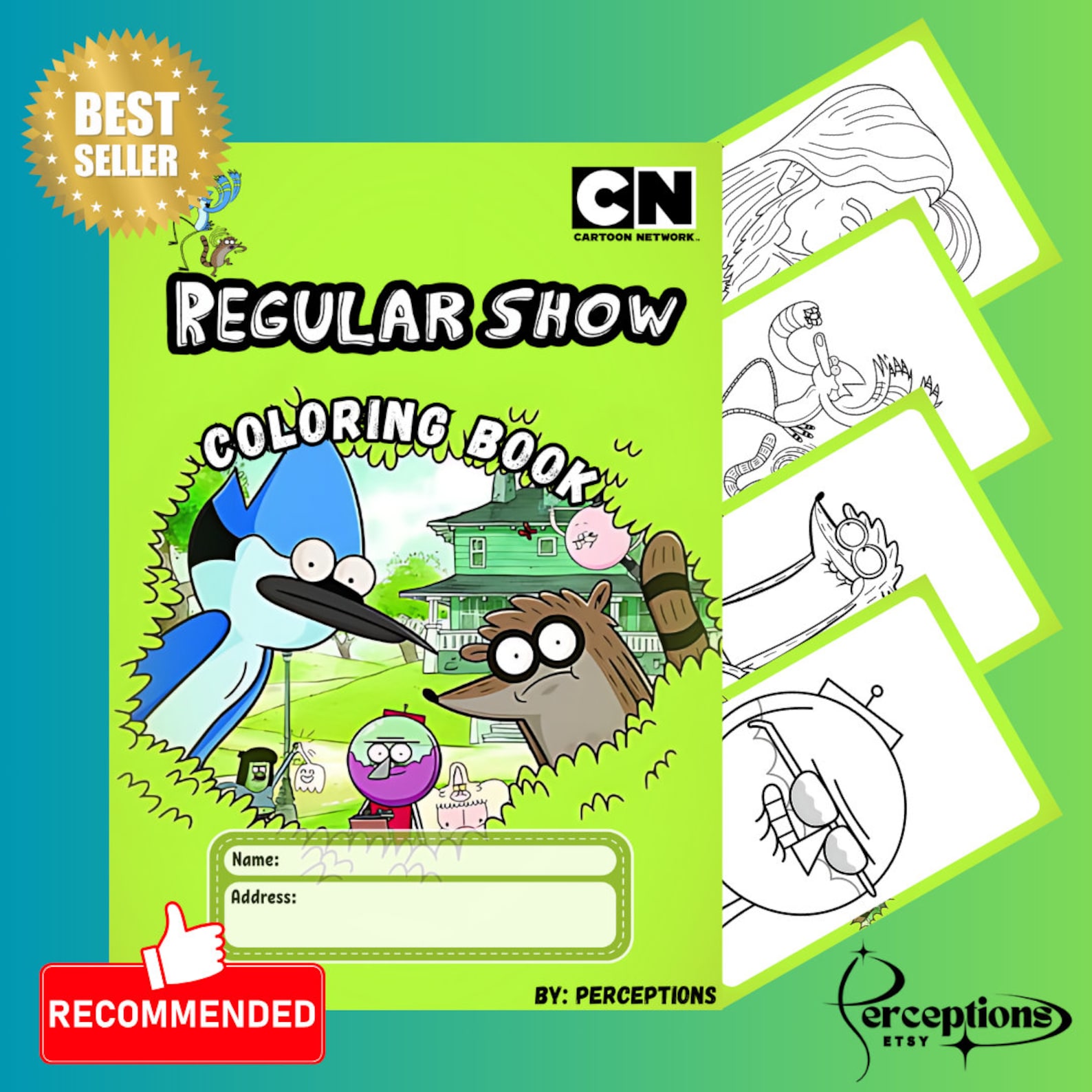 Cartoon Regular Show Coloring Book 22 Pages PDF Print - Etsy