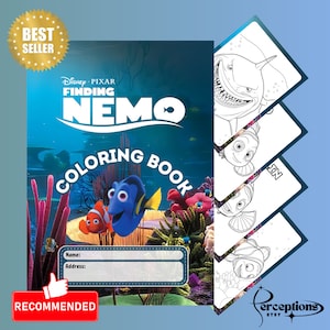 Finding Nemo Coloring Book for Kids 20 Pages PDF Print - Etsy