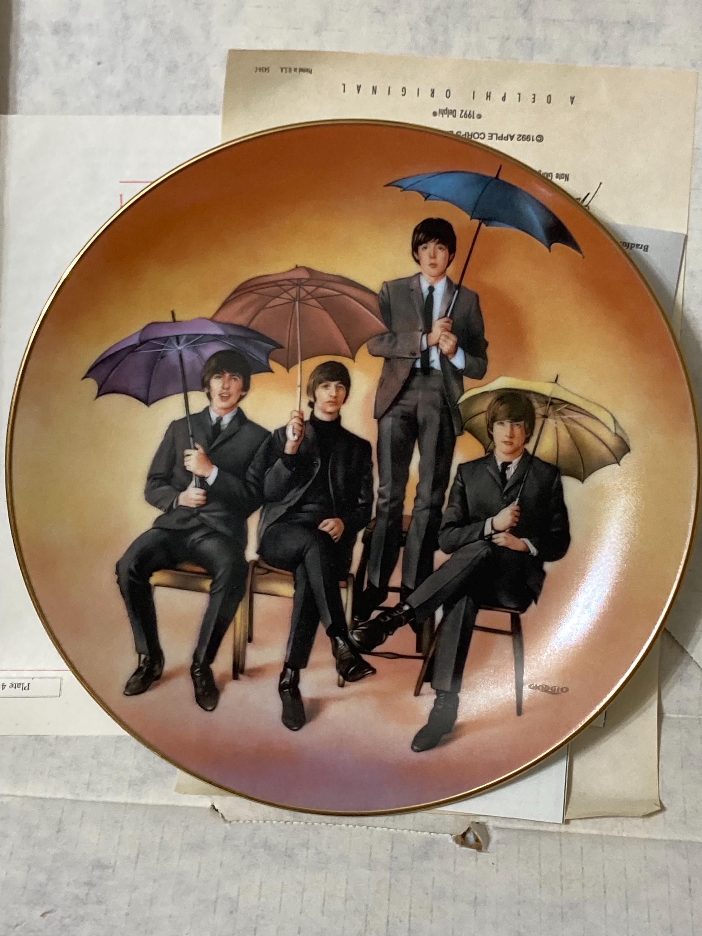 Complete Set of 8 Beatles Plates From Delphi and Apple Corps. Brand New ...