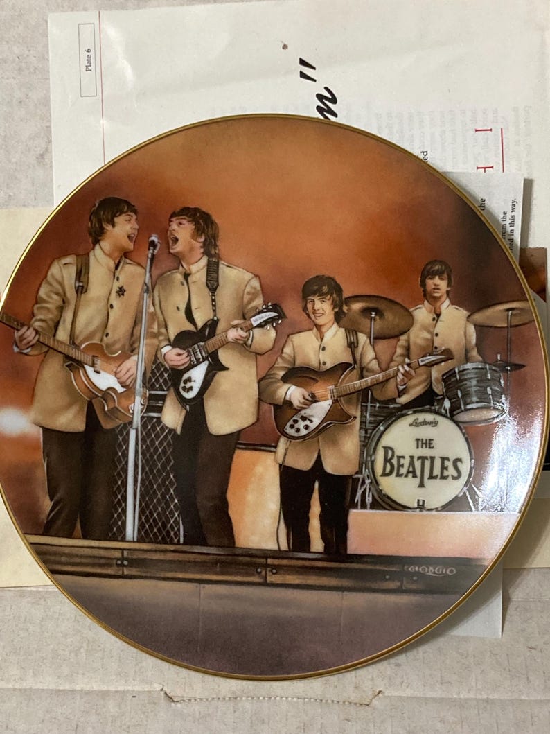 Complete Set of 8 Beatles Plates From Delphi and Apple Corps. Brand New ...