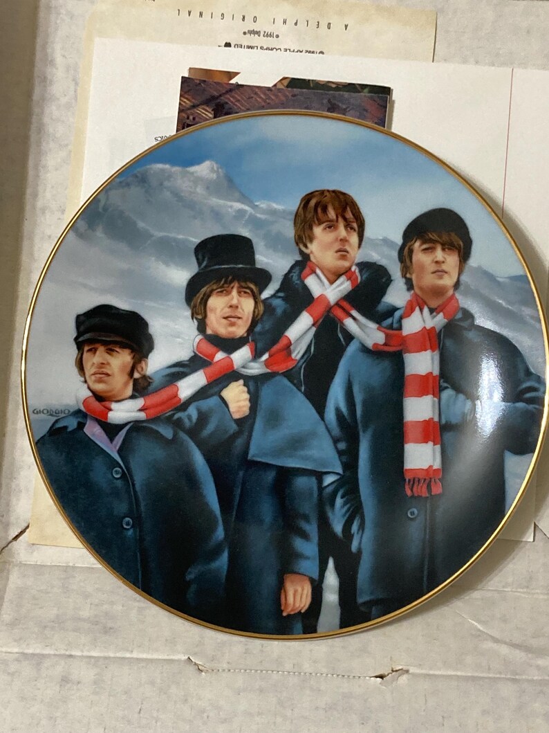 Complete Set of 8 Beatles Plates From Delphi and Apple Corps. Brand New ...
