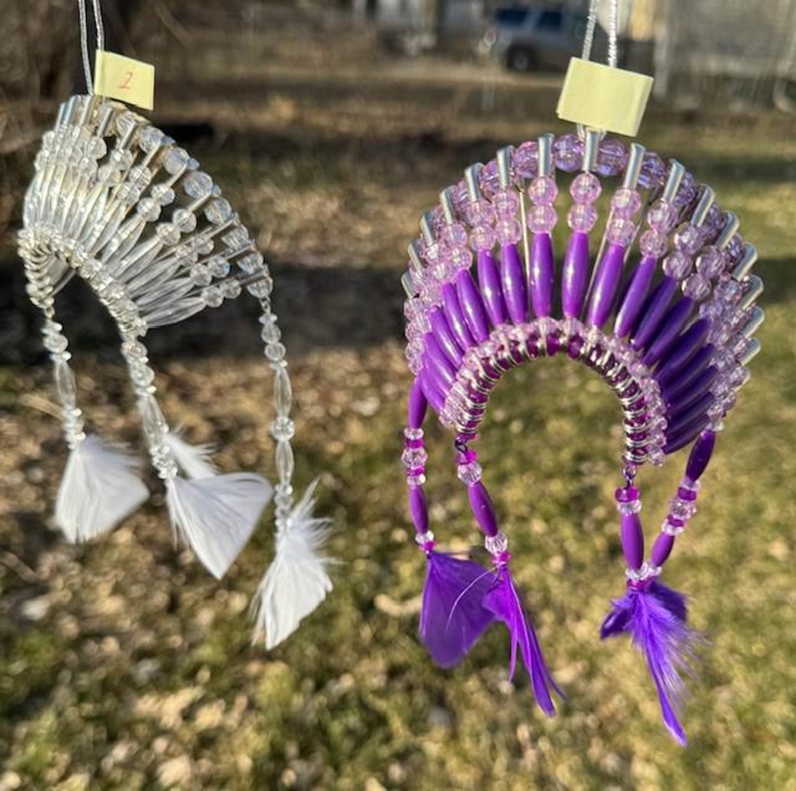 Native American Headdress Car Charm - Ornament - Sun Catcher - Made ...