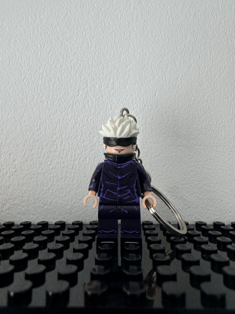 Satoru Gojo Jujutsu Kaisen Minifigure Keychain Building Block - Etsy