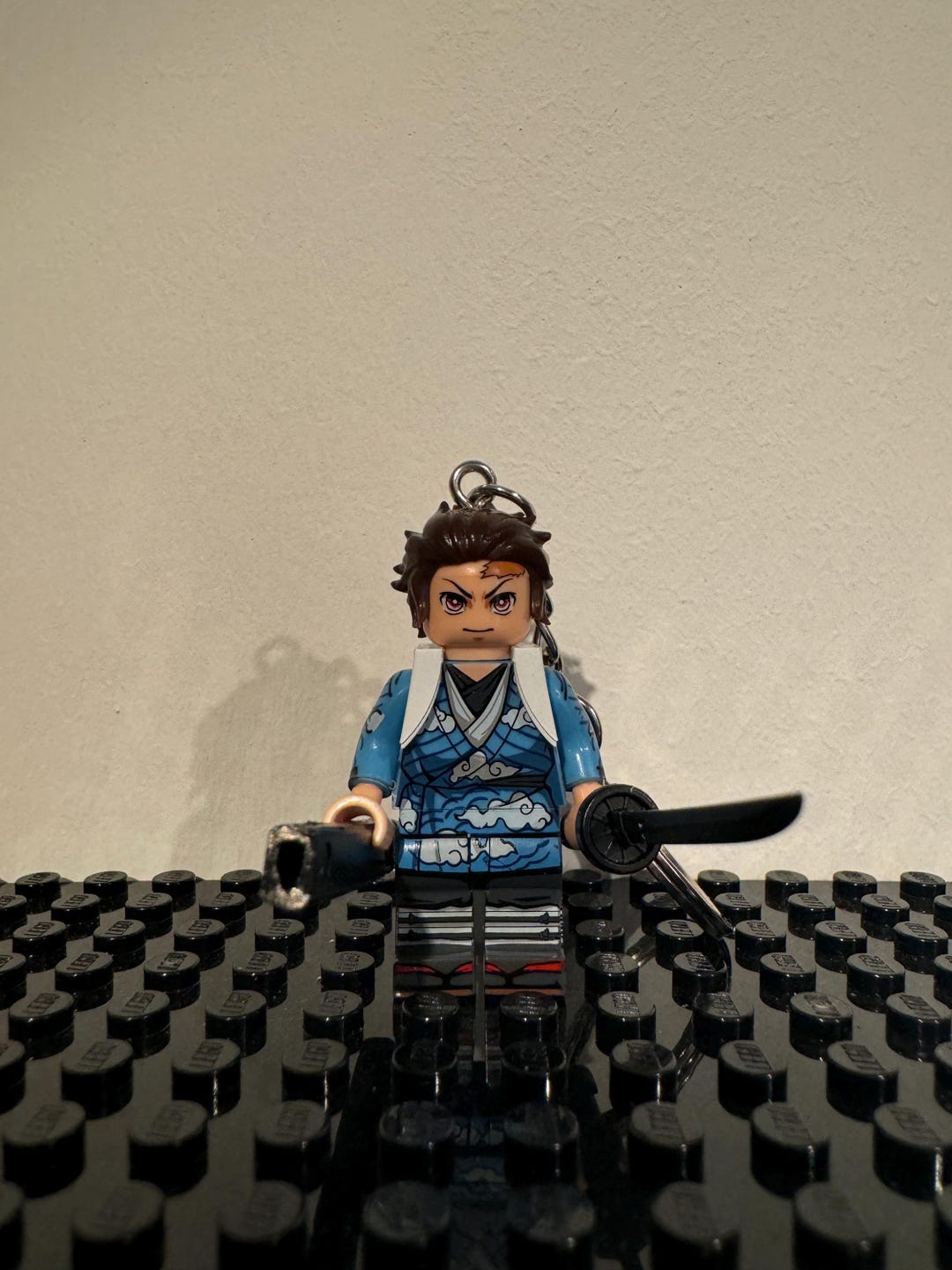 Demon Slayer Tanjiro Kamado Minifigure Keychain Building Block - Etsy