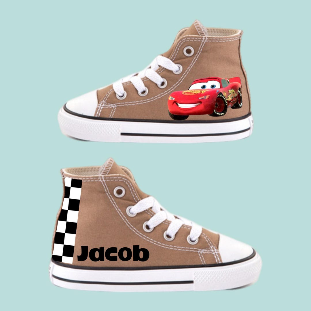 Lightening Mcqueen Cars Converse Kids - Etsy