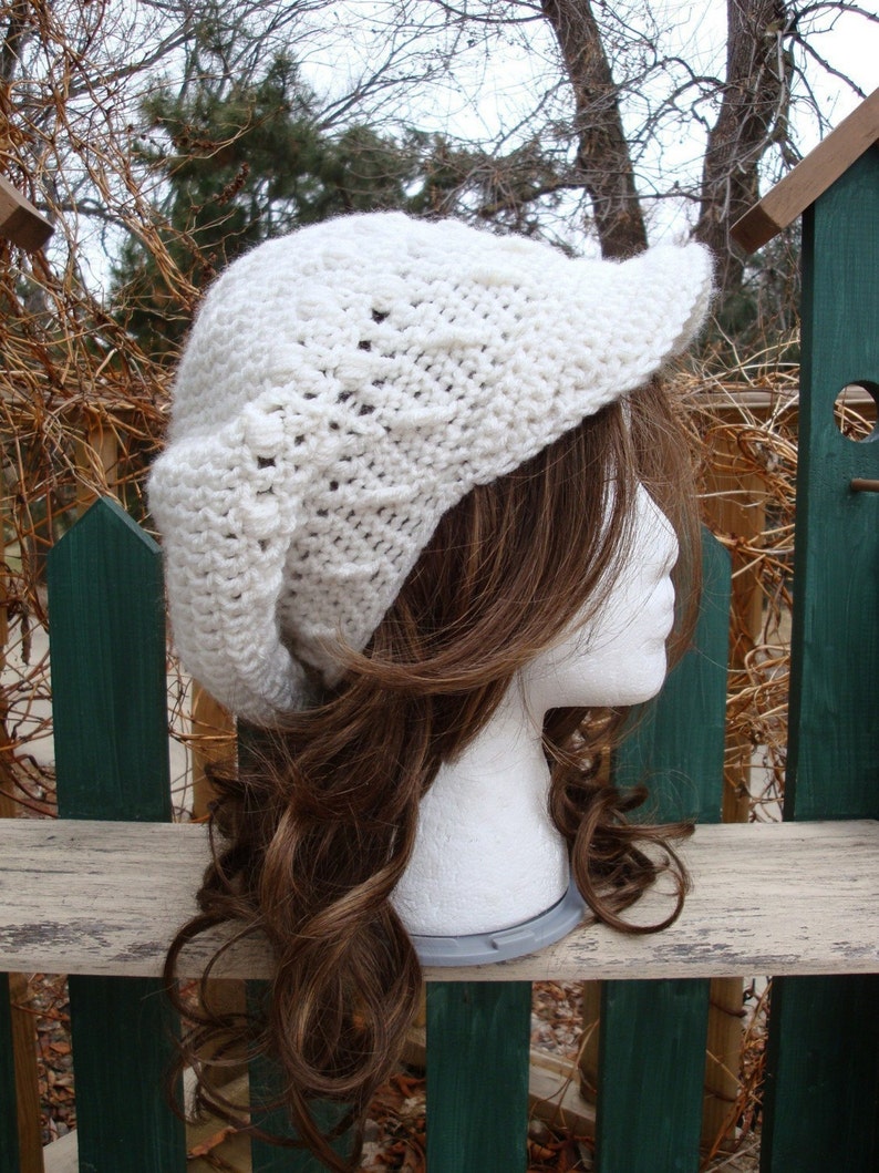 Celebrity Style Beret-Tam-Snood-Newsboy-Brimmed..... White | Etsy